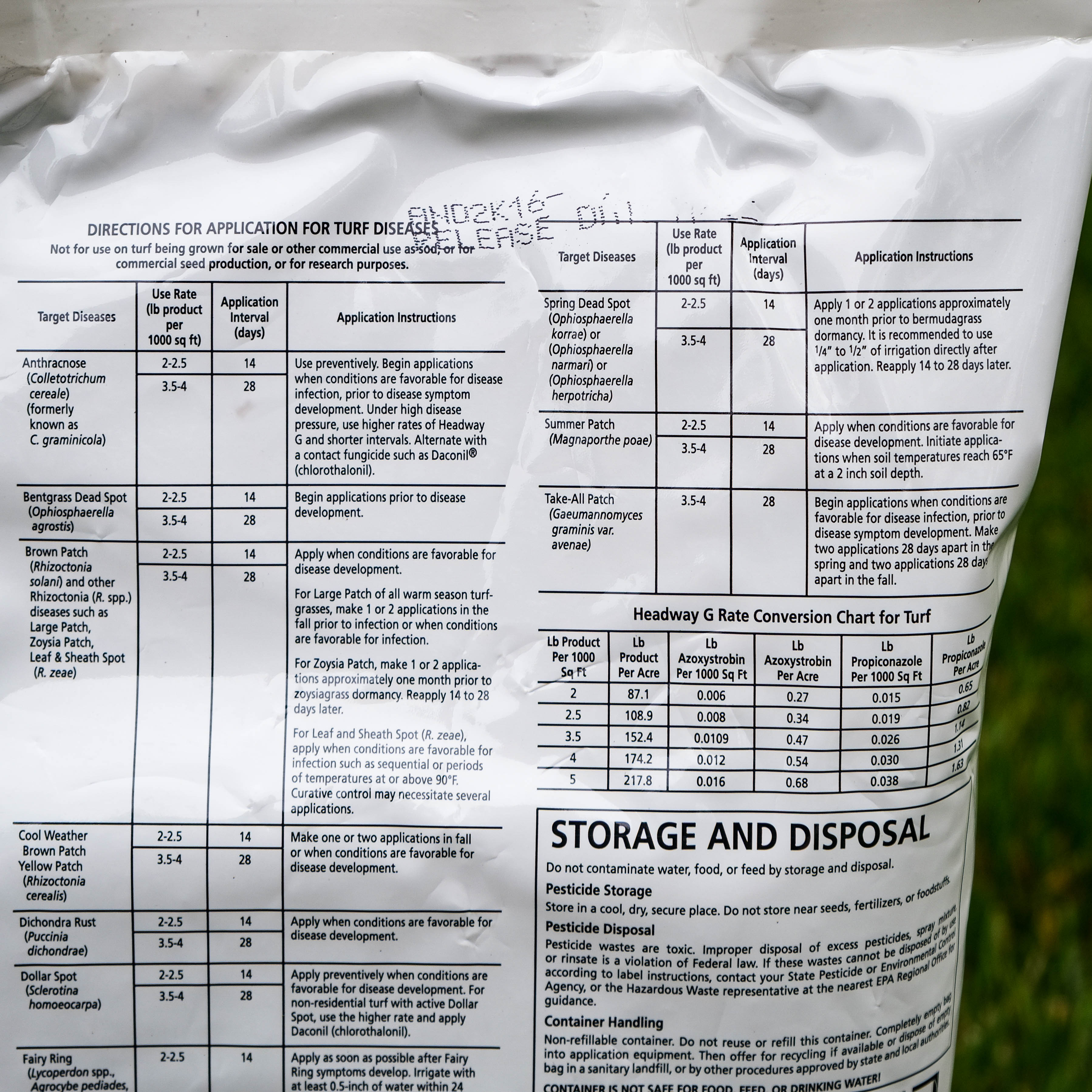 Headway G Granular Fungicide (30 LB) | Broad-spectrum disease control ...
