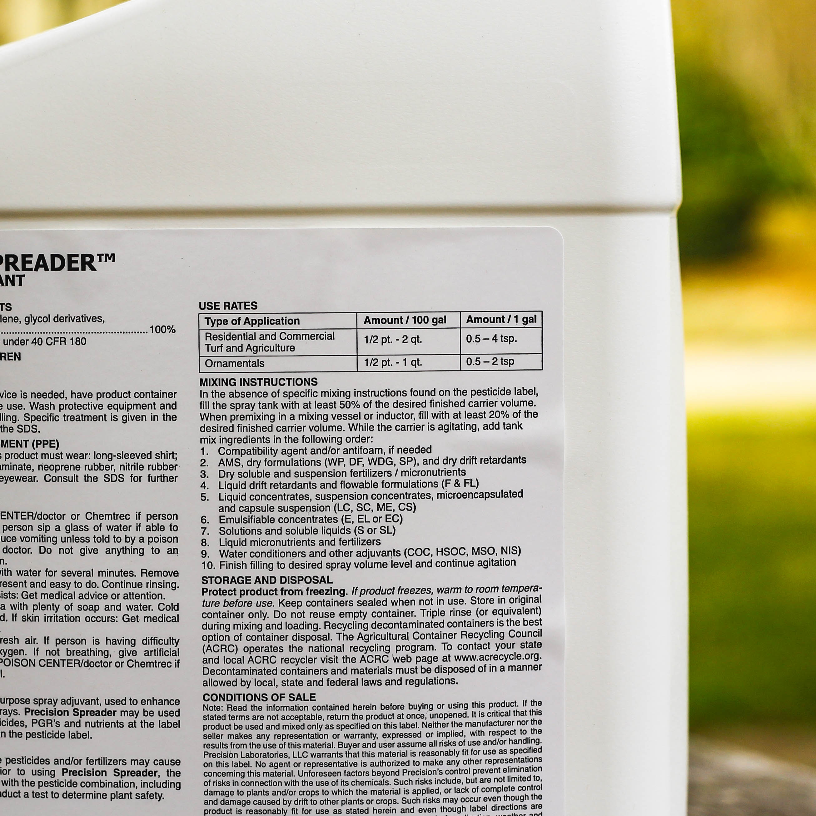 Precision Spreader Nonionic Surfactant | Spray adjuvant | Lawn and Pest ...